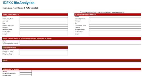Clinical Pathology Order Submission | IDEXX BioAnalytics
